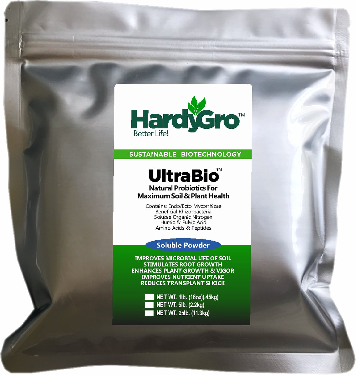 UltraBio - Mycorrhizae, Beneficial Bacteria, Bio-inoculant + Amino Aci